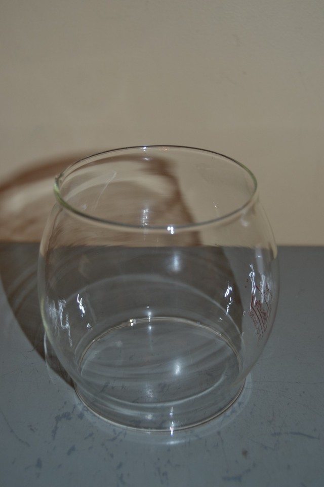 VINTAGE COLEMAN LANTERN GLOBE FOR MODEL 200A PYREX RED LOGO 200.201 U.S ...