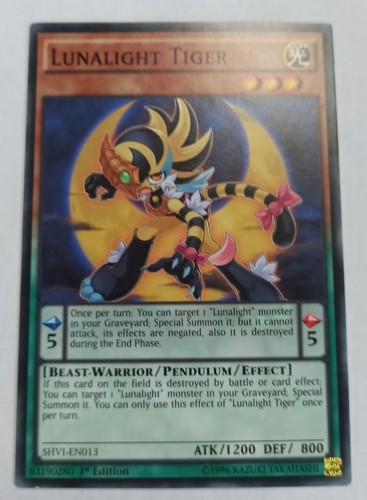Lunalight Tiger | SHVI-EN013 | Common NM 1st Ed | Yugioh | eBay