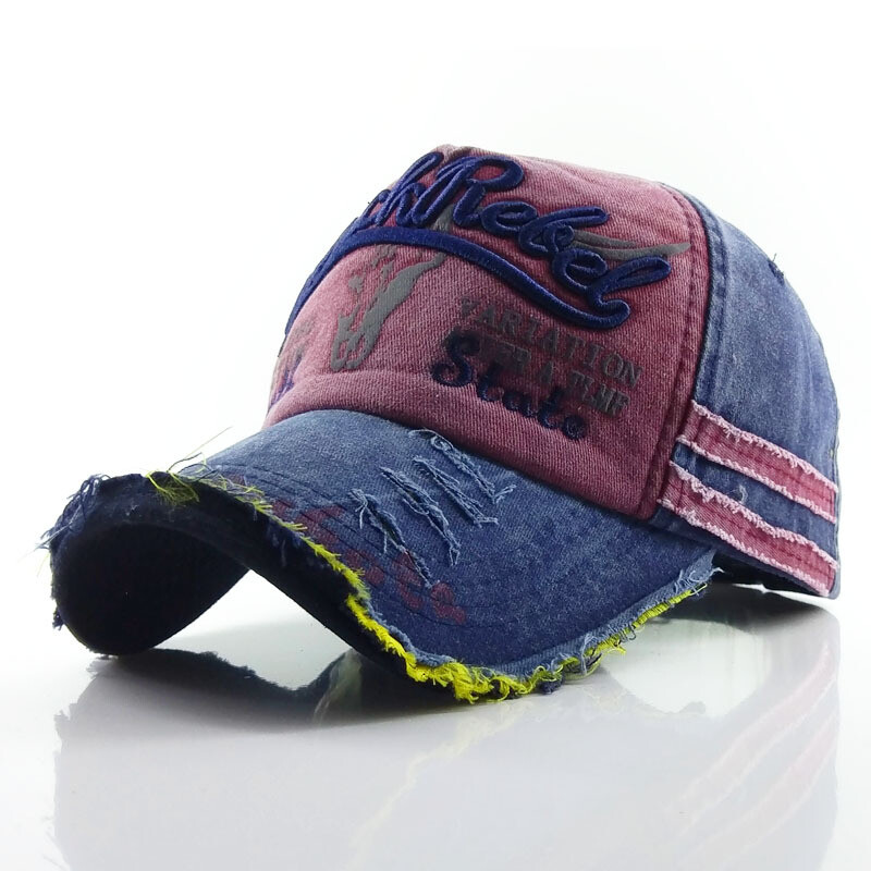 Vintage Washed Denim Baseball Cap Retro Style Summer Sun Hat Retro ...