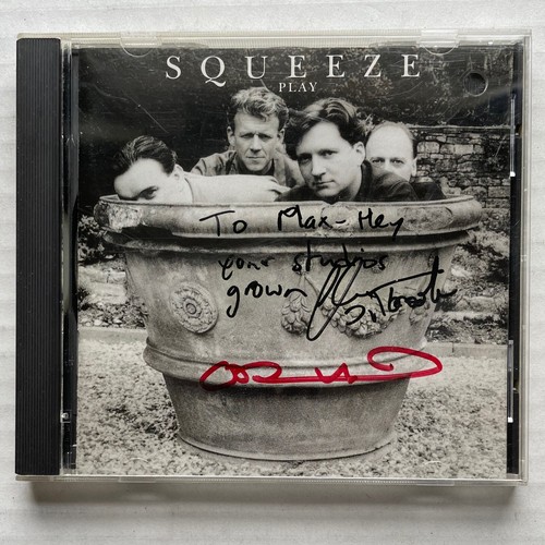 SQUEEZE Play 1991 US AUTOGRAPHED CD Signed By Glenn TILBROOK Chris ...