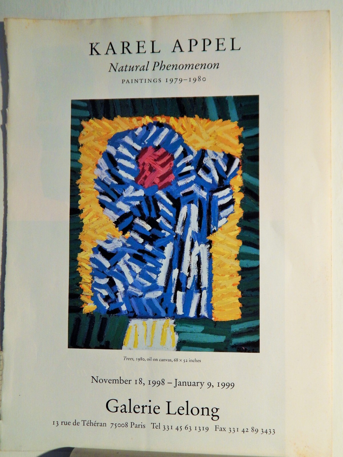 KAREL APPEL ART PIECE VTG ORIG 1998 ADVERTISEMENT | eBay