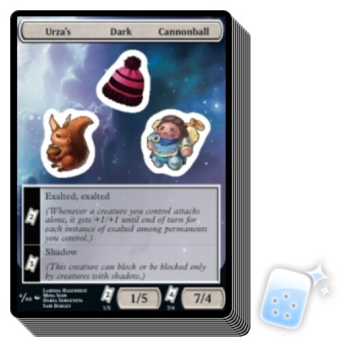 10 pcs URZA'S DARK CANNONBALL STICKER SHEET (4/48) Unfinity Magic MTG ...