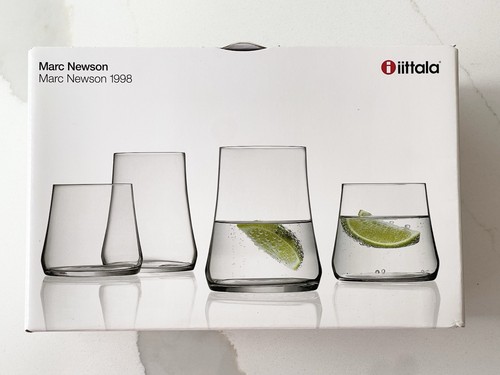 NIB 1998 Marc Newson 4.5" Tall Highball Glasses Iittala BRAND NEW | eBay