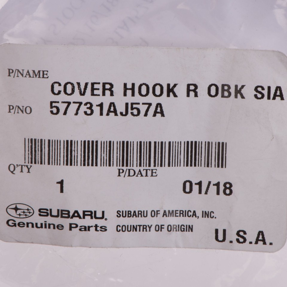 2010-2017 Subaru Outback Rear Bumper Center Tow Eye Cap Cover NEW ...