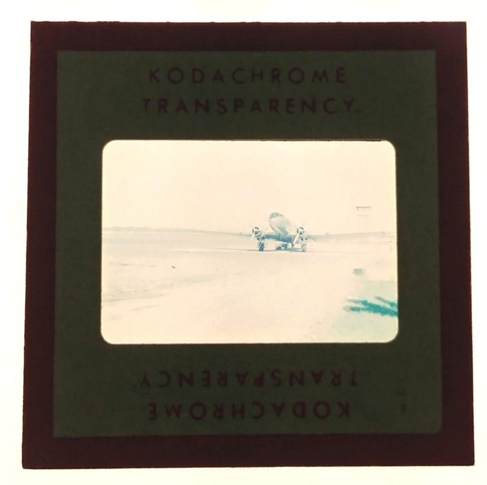 1950s Prop Airplane Sitting on Runway 35mm Slide Vintage | eBay UK