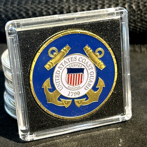 US Coast Guard Intelligence Challenge Coin USCG-with Snap Tight Case | eBay