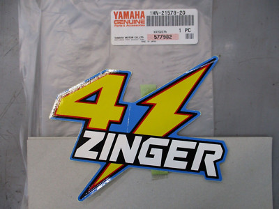 NOS YAMAHA 1986 4-ZINGER YF60 TANK DECAL STICKER 1HN-21578-20-00 | eBay
