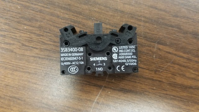 10pcs Siemens Pushbutton Contact Block 3sb3400-0b 3SB34000B for sale ...