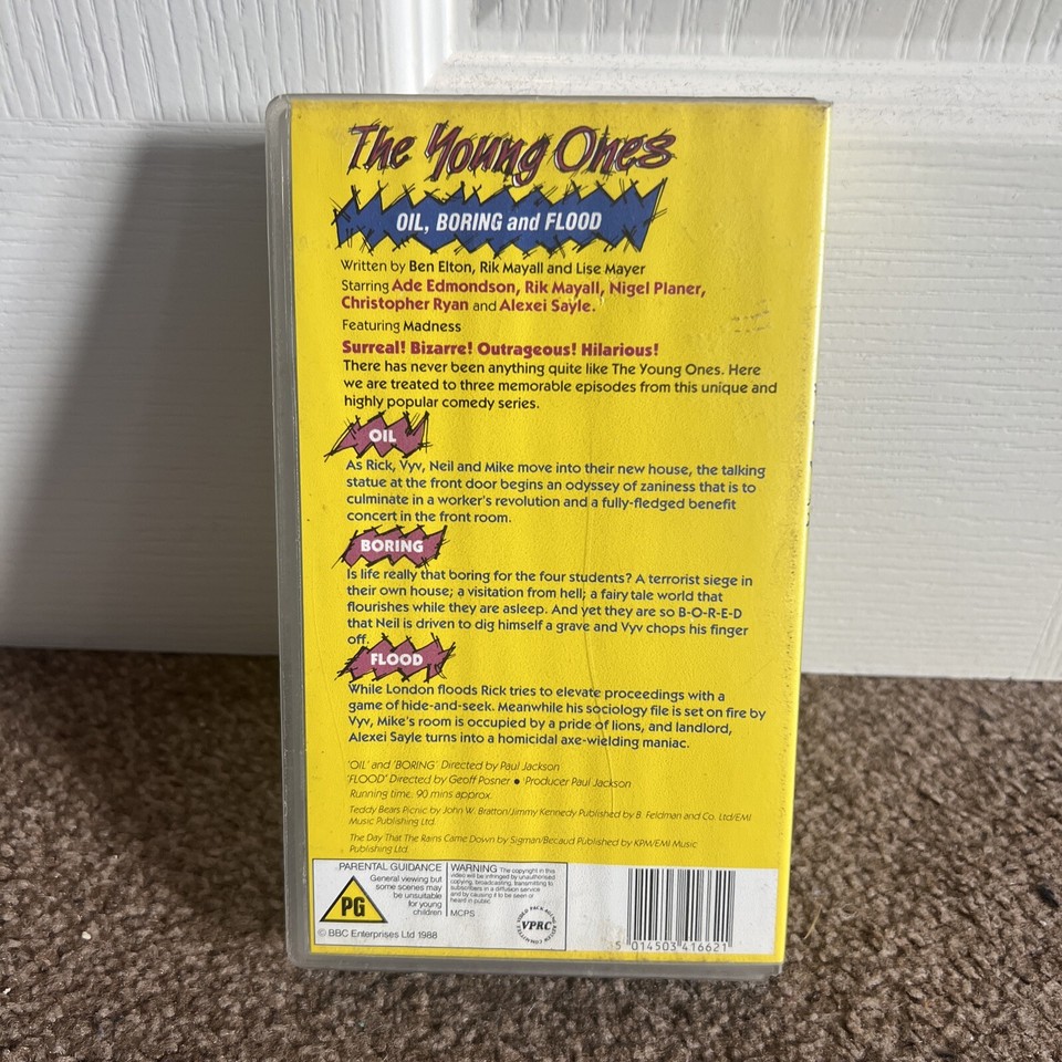 The Young Ones Oil, Boring and Flood - PAL VHS Video | eBay UK