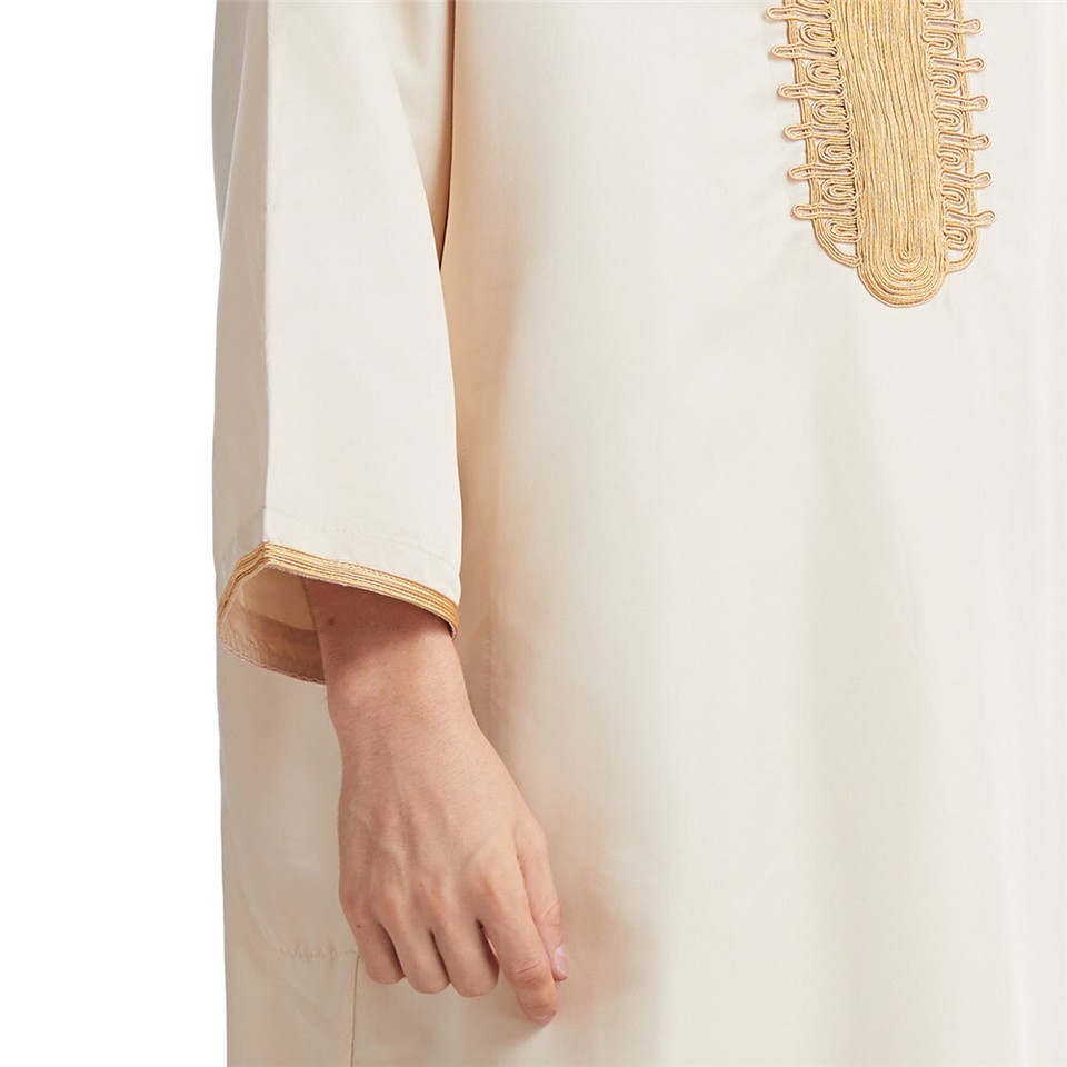 Mens Saudi Arab Muslim Robe Long Thobe Jubba Dishdasha Thawb Thoub ...