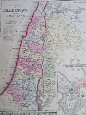 1900-Now - Map Of Palestine Israel