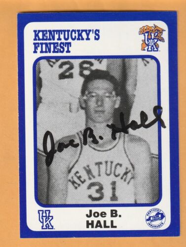 Joe B. Hall Kentucky Wildcats AUTO 1988 card 1978 NCAA Champions 13M | eBay