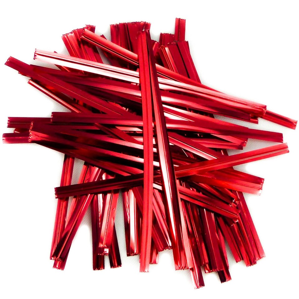 Metallic Twist Ties for Sandwich Food Candy Freezer Sweet Plastic Bags ...