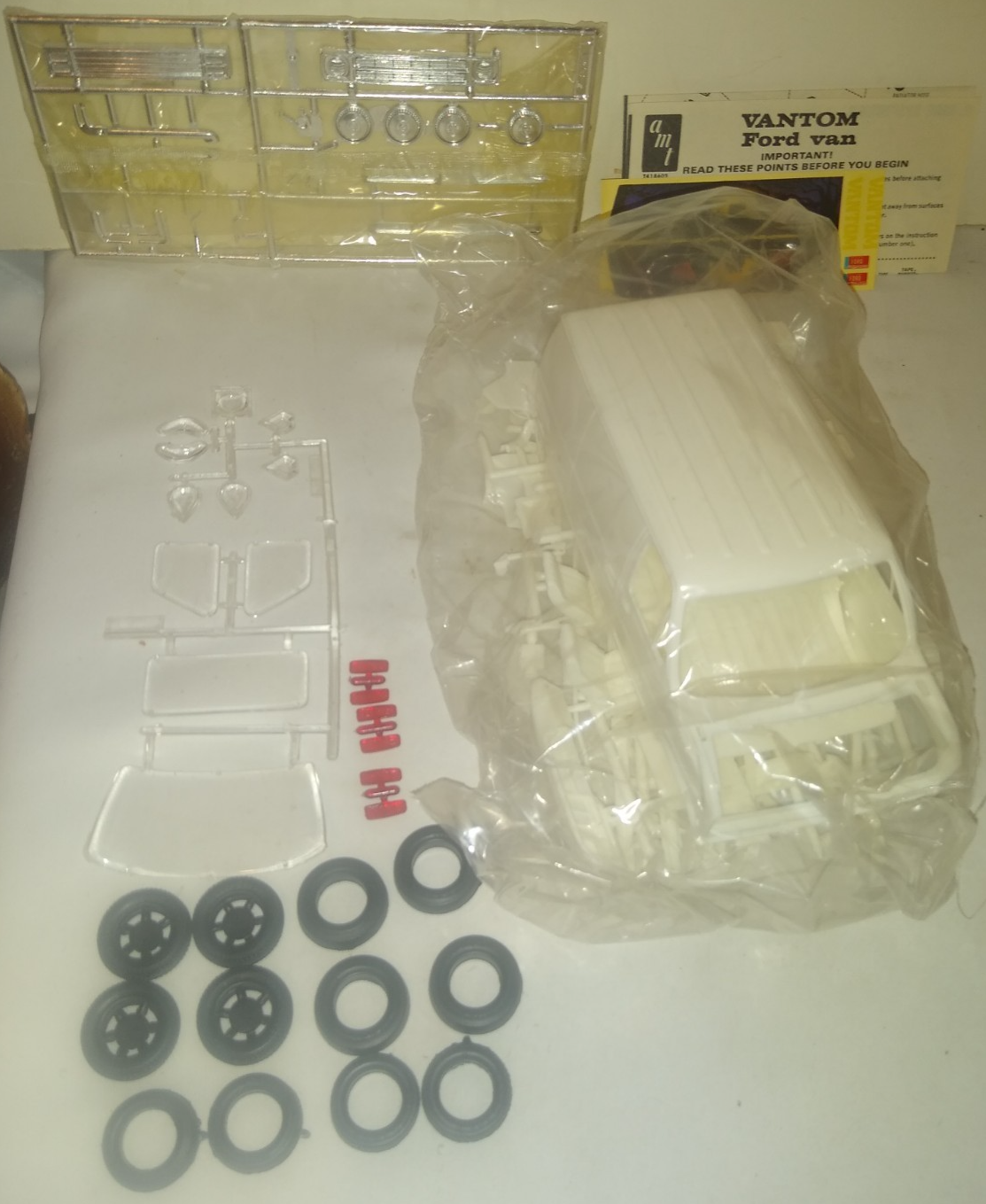 1978 AMT FORD ECONOLINE VANTOM VAN ORIGINAL ISSUE MODEL KIT # T418 MIB ...