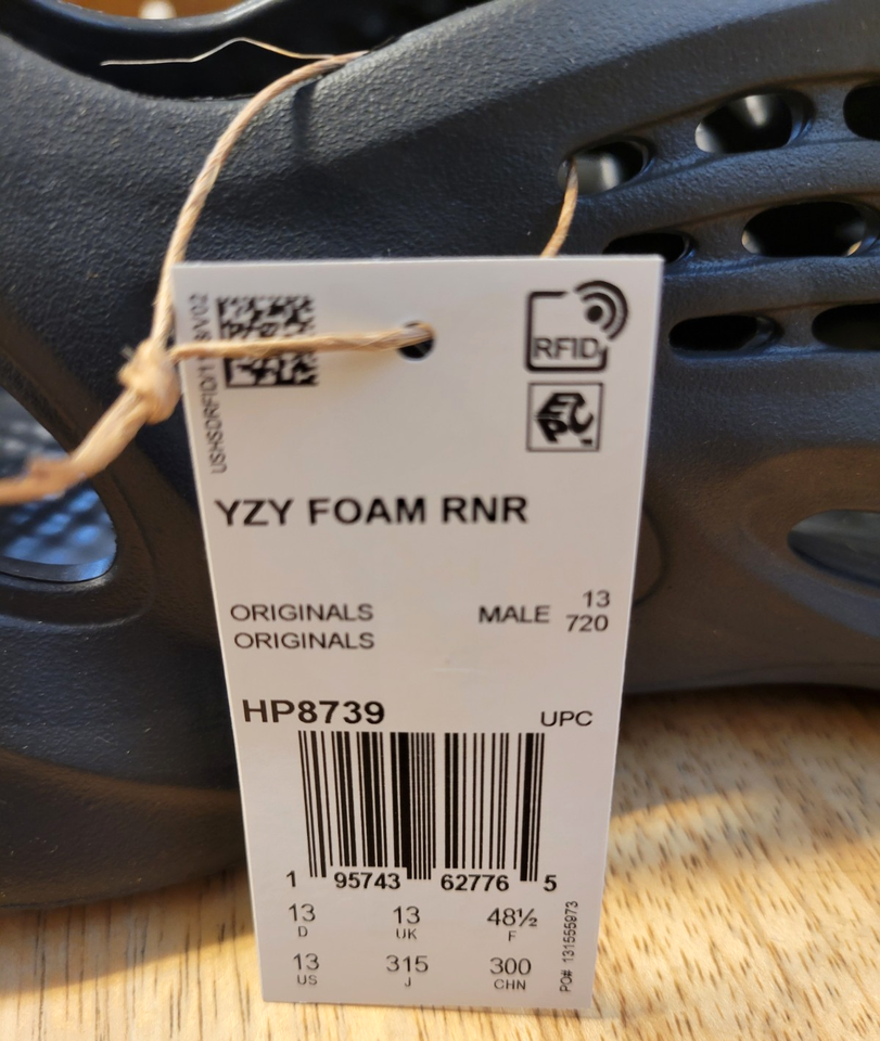 New Adidas Yeezy Foam Runner RNNR Onyx (HP8739) YZY Men’s Size 13 | eBay