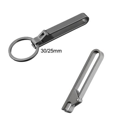 Belt Clip Key Clip Keychain Detachable Keyring Titanium Alloy Key Hook ...