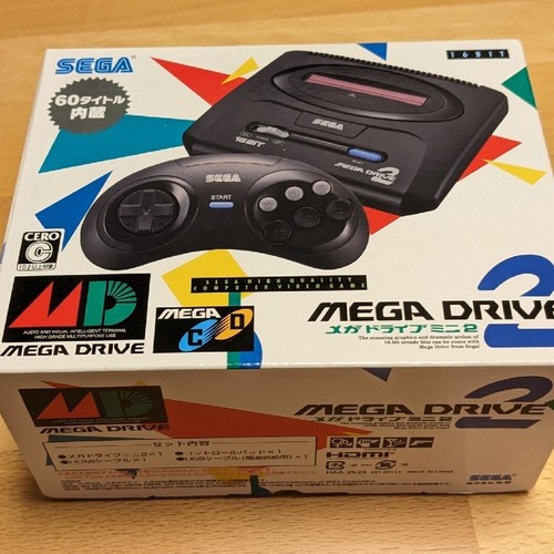 SEGA Mega Drive Mini 2 HAA-2524 Console Black Boxed Tested Japan HDMI ...