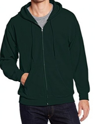Hanes Men EcoSmart Fleece Full Zip Hooded Jacket Size 3XL Color Deep ...