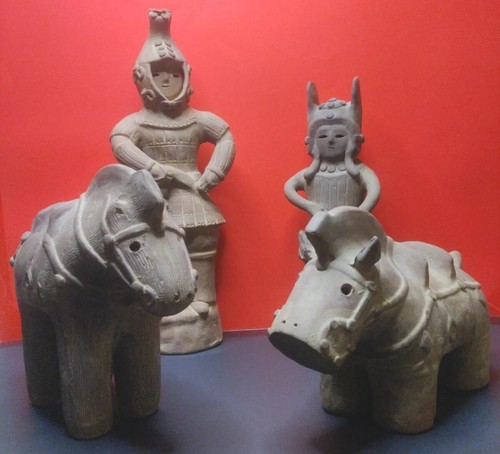 *SALE* Vintage Japanese Haniwa Figures Museum Replicas Warriors ...