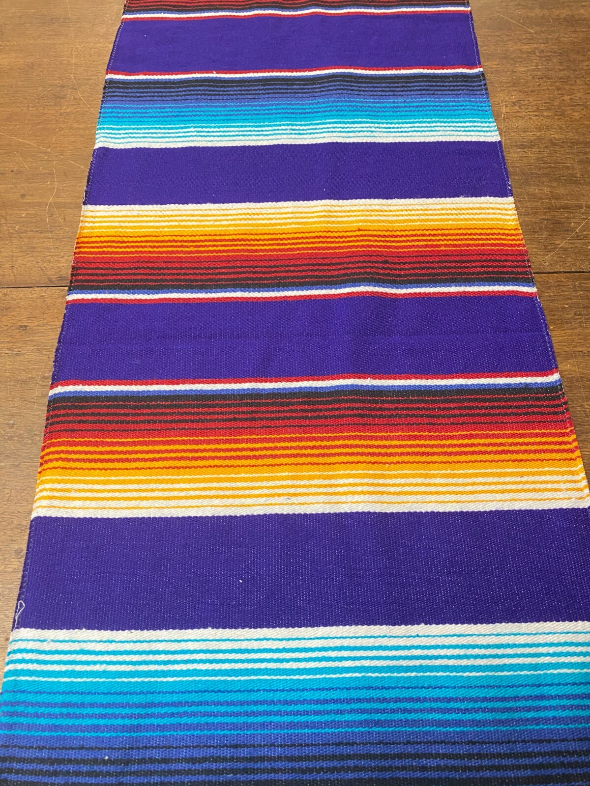 Mexican Sarape Table Runner 81"X14" 1st quality XLARGE ,Saltillo ...