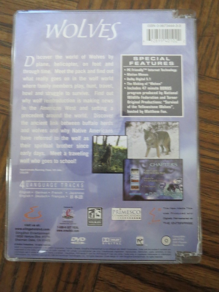 Wolves (Originally Presented in IMAX Theaters) Slingshot DVD ...