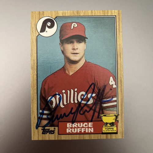 BRUCE RUFFIN 1987 TOPPS ALL STAR ROOKIE AUTOGRAPHED SIGNED AUTO ...