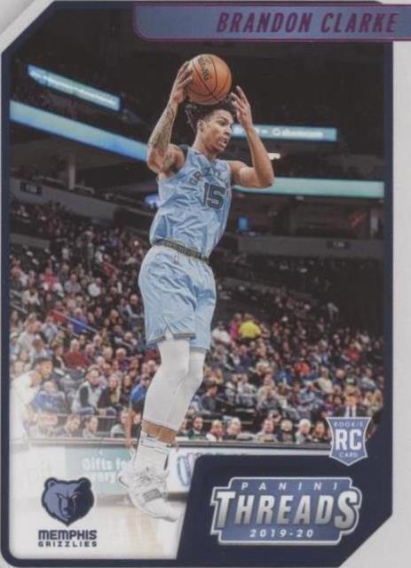 2019-20 Panini Chronicles - Threads Brandon Clarke #97 Pink (RC) for ...