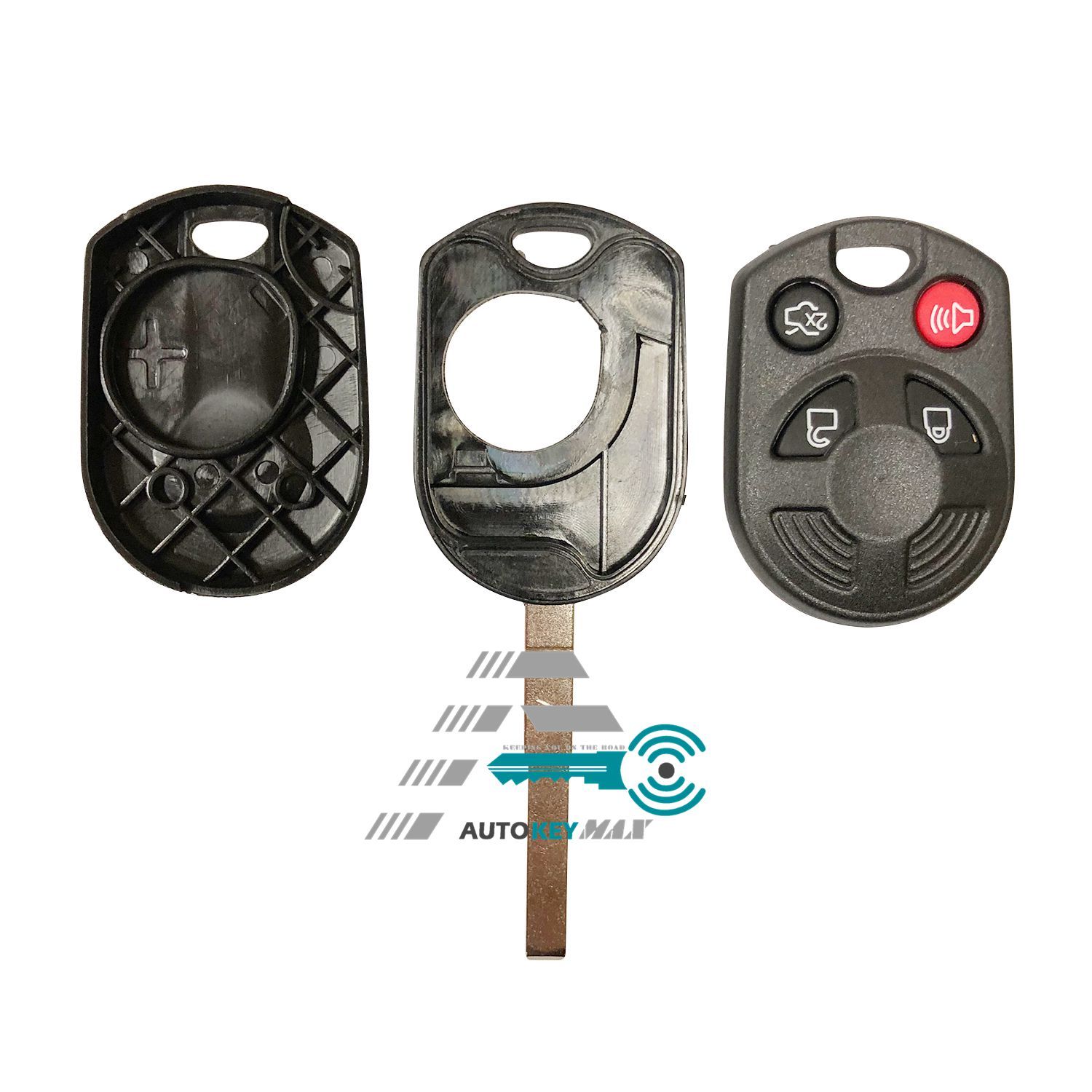 Keyless Entry Remote Car Secure Key Fob Shell Case Cover for Ford ...