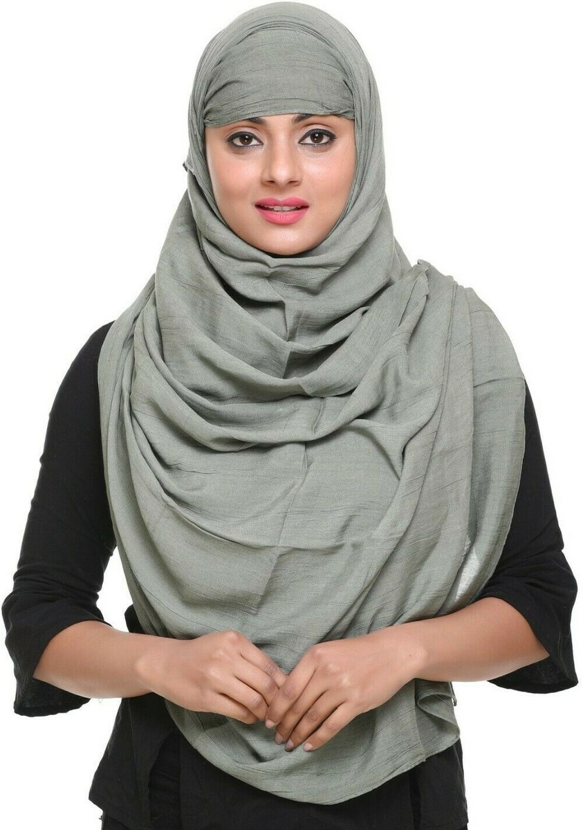 Indian Hijab Indian Shrink Resistance Girls Red Rayon Hijab At Best