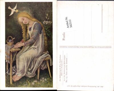 562512,Künstler AK Josef Bachlehner Hall Tirol 25 Ecce ancilla Domini ...