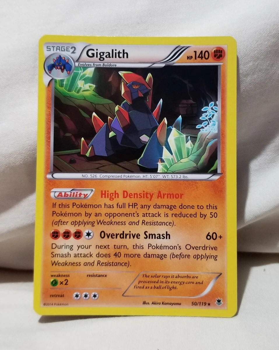 Pokemon Gigalith Card