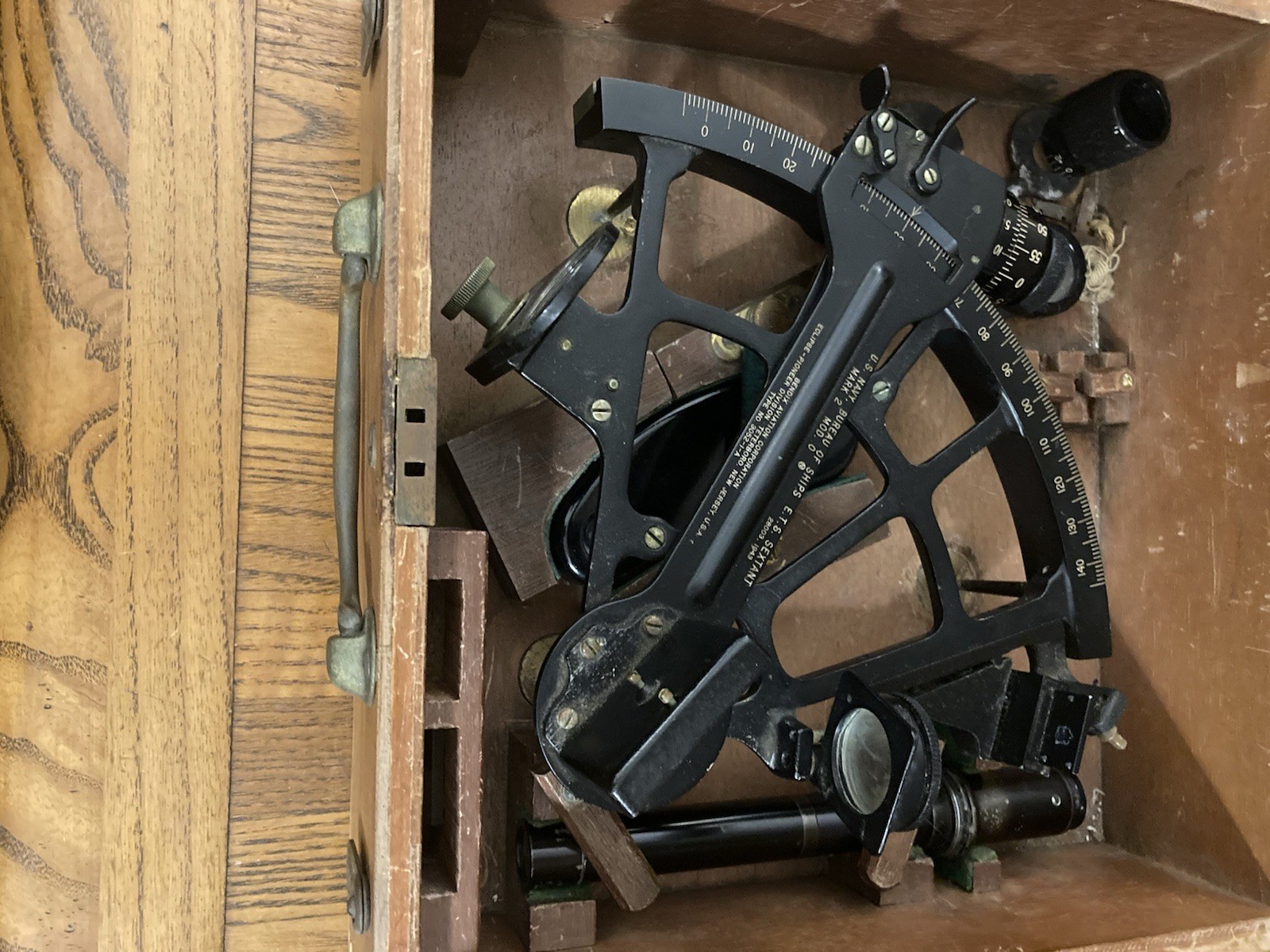 US Navy BU. Nav. Mark II Sextant by David White Co. WWII Era 6644-1943 ...
