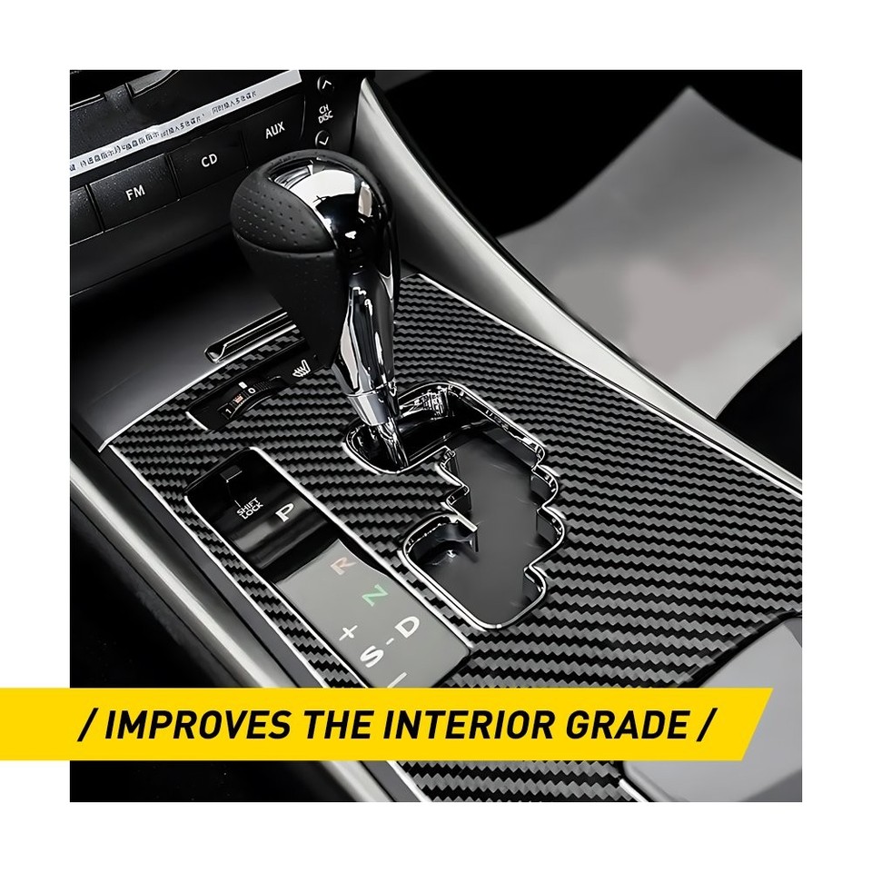 Carbon Fiber Gear Shift Panel Box Cover Trim For LEXUS IS250 300 350 ...