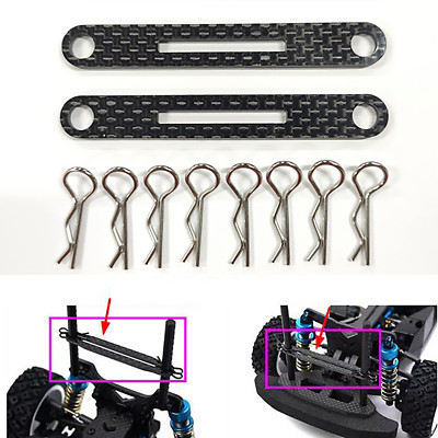 Carbon Fiber Body Mount Crossmember Set for 1/10 Tamiya TT02 XV01 RC ...