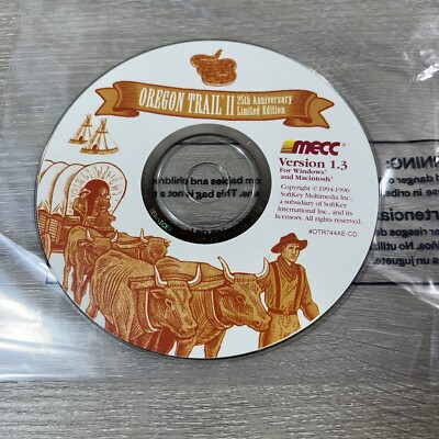 Oregon Trail II 25th Anniversary Limited Edition 1996 PC Not Tested ...