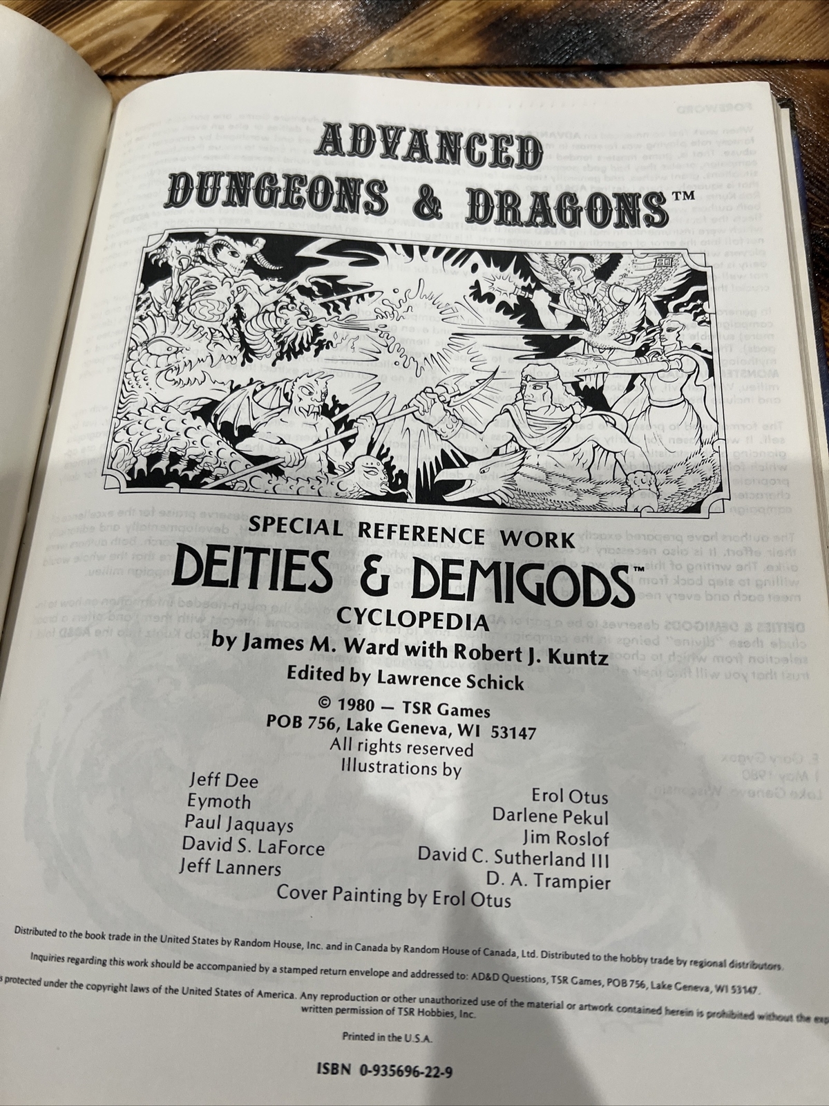 Deities & Demigods TSR Advanced Dungeons and Dragons 1980 2nd Edition ...