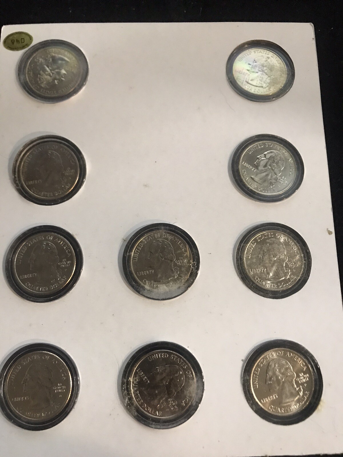 2005 Denver & Philadelphia Mint State Quarters Collection-10 Quarters ...