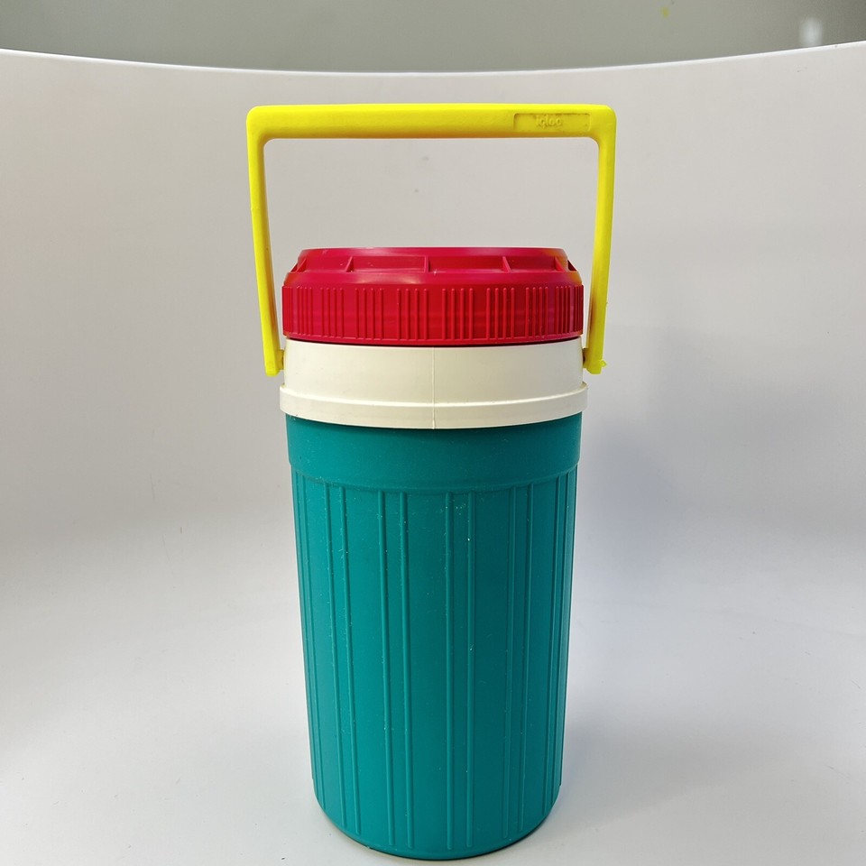 NOS Vintage 90s Igloo Picnic Jug ½ Gallon Insulated Jug Pink Teal ...