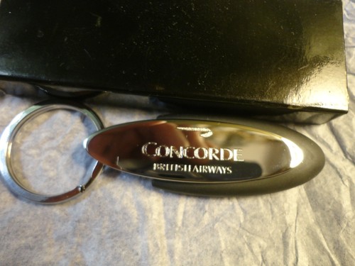 NIB BRITISH AIRWAYS CONCORDE AIRPLANE KEY RING 1976-2003 SWOOSH LOGO | eBay