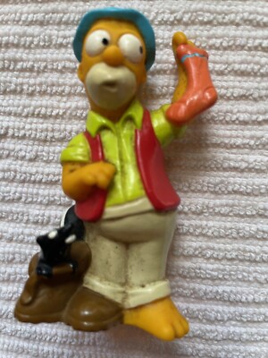 Homer Simpson Figure with Skunk and Smelly Sock 1990 | eBay