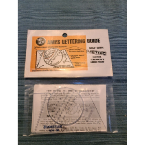 VINTAGE Staedtler 974 98 Ames Lettering Guide w/Instructions, original ...