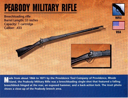 Peabody Military Rifle Classic Firearms Photo Card u | eBay