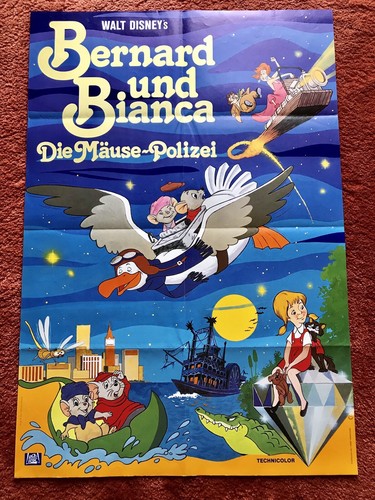 Bernard and Bianca Movie Poster A1, Walt Disney, The Mouse Police | eBay