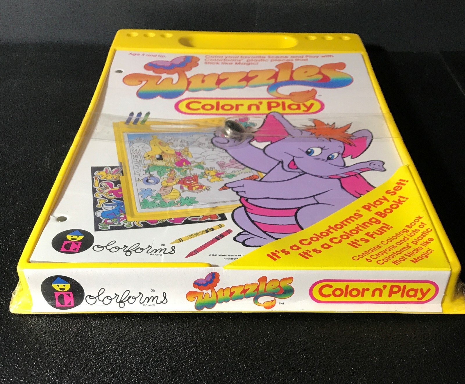 Wuzzles Colorforms Color N Play Coloring Book | eBay