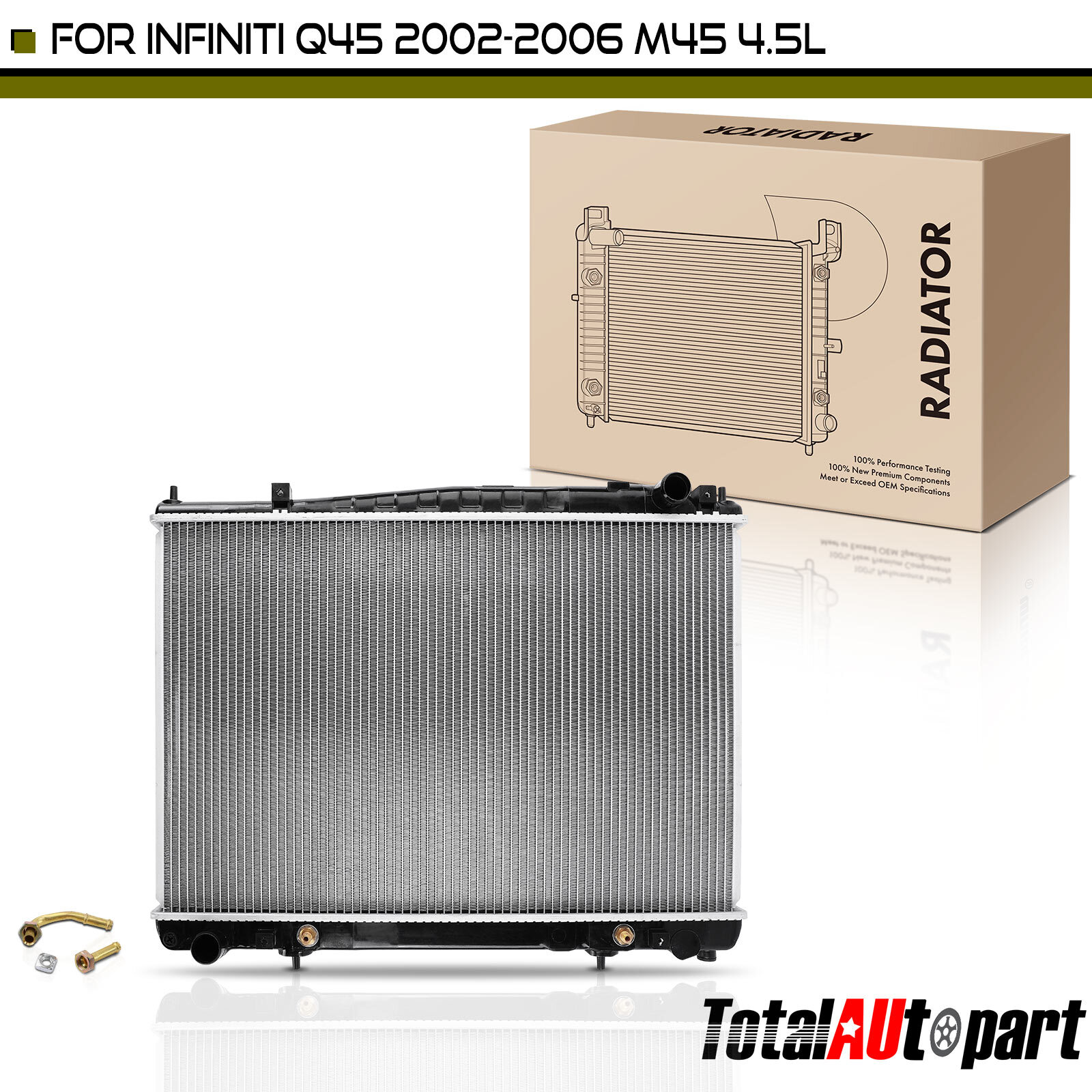 New Radiator w/ Transmission Oil Cooler for INFINITI Q45 2002-2006 M45 ...