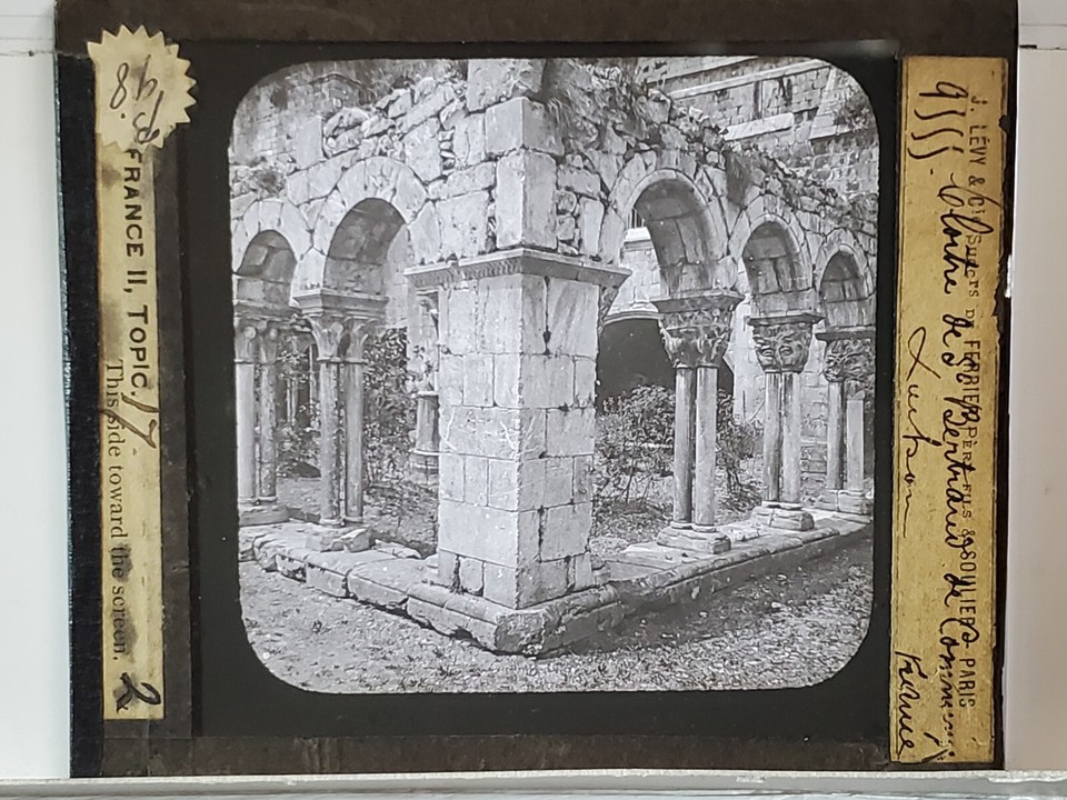 Cloisters Des Bertrand, Luchon, France, Magic Lantern Glass Slide | eBay
