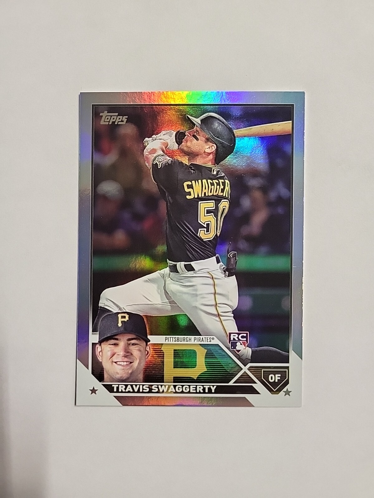 TRAVIS SWAGGERTY RC 2023 TOPPS SERIES 1 RAINBOW FOIL #67 Pittsburgh ...