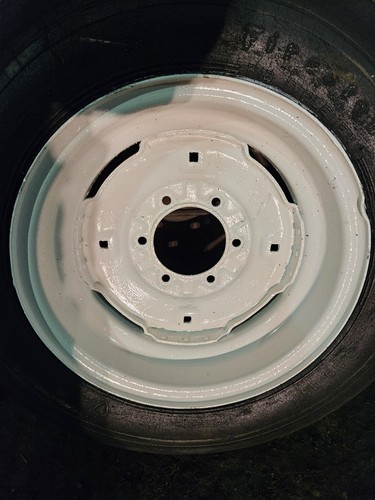 TRACTOR FRONT OR IMPLEMENT SIX STUD WHEEL AND TYRE, 6.50 x 16.(Ford ...