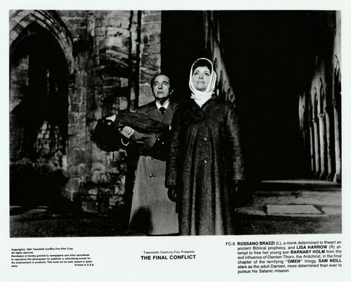 Rossano Brazzi, Lisa Harrow, Barnaby Holm The Final Conflict 8X10 Photo ...