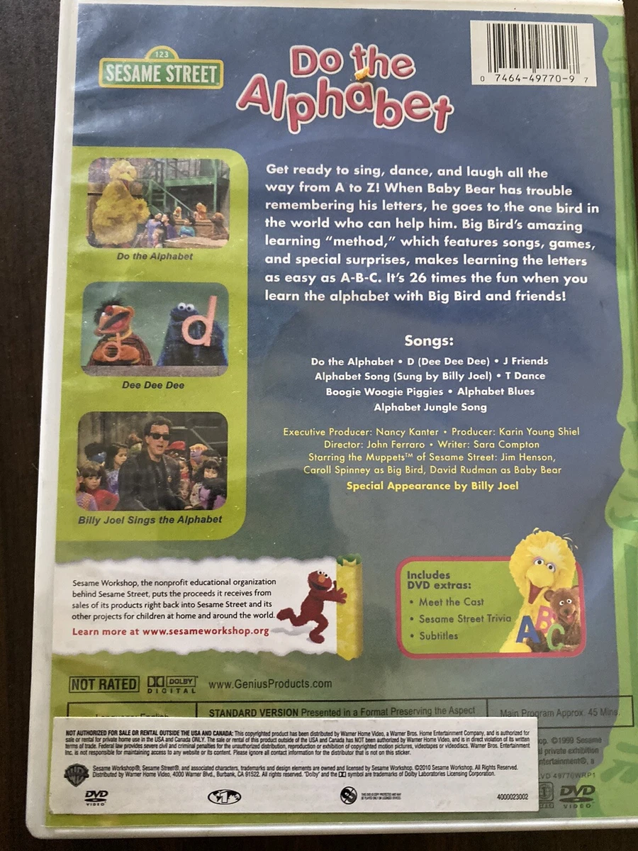 Sesame Street Do The Alphabet Dvd Ebay